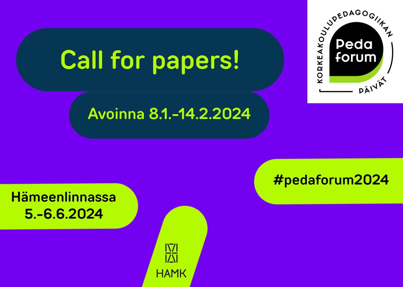 Korkeakoulupedagogiikan päivät 2024 - HAMK
